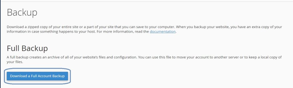1creating Backups In Cpanel Step By Step Guide