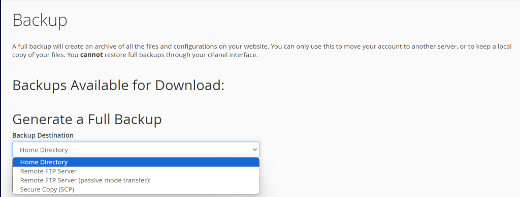 1creating Backups In Cpanel Step By Step Guide